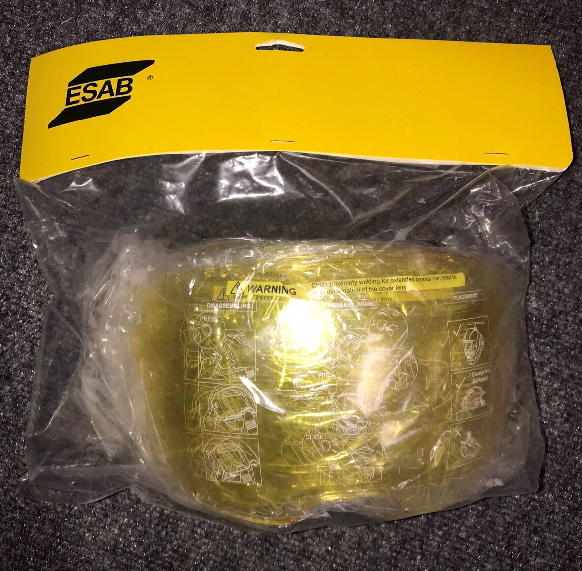ESAB+0700000803+Sentinel+Front+Cover+Lens+Amber+%7C+Pkg+5 for sale ...