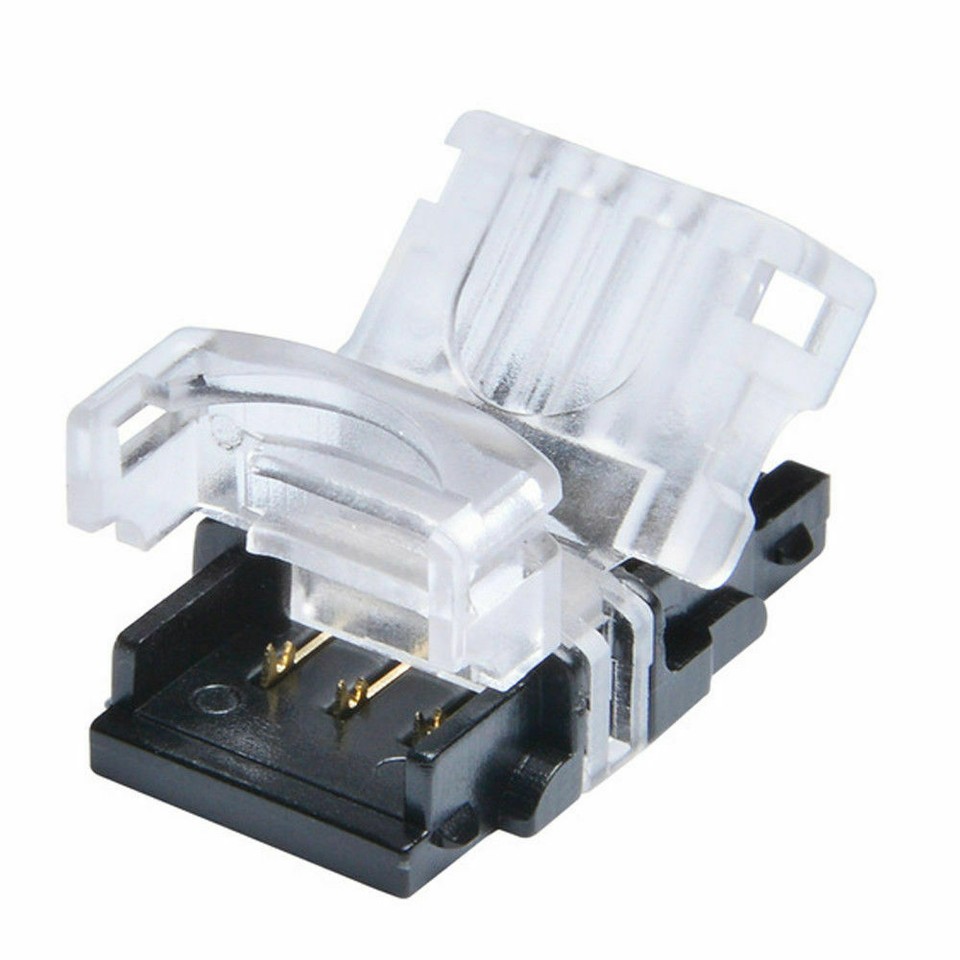 WIRE TO STRIP CONNECTOR CLIP 8MM 10MM RGB-W 2 / 4 / 5 PIN PCB ADAPTER ...