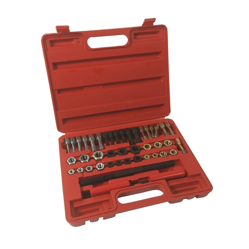 42-Piece Thread Repair Tool Tet Fractional and Metric Thread Restorer ...
