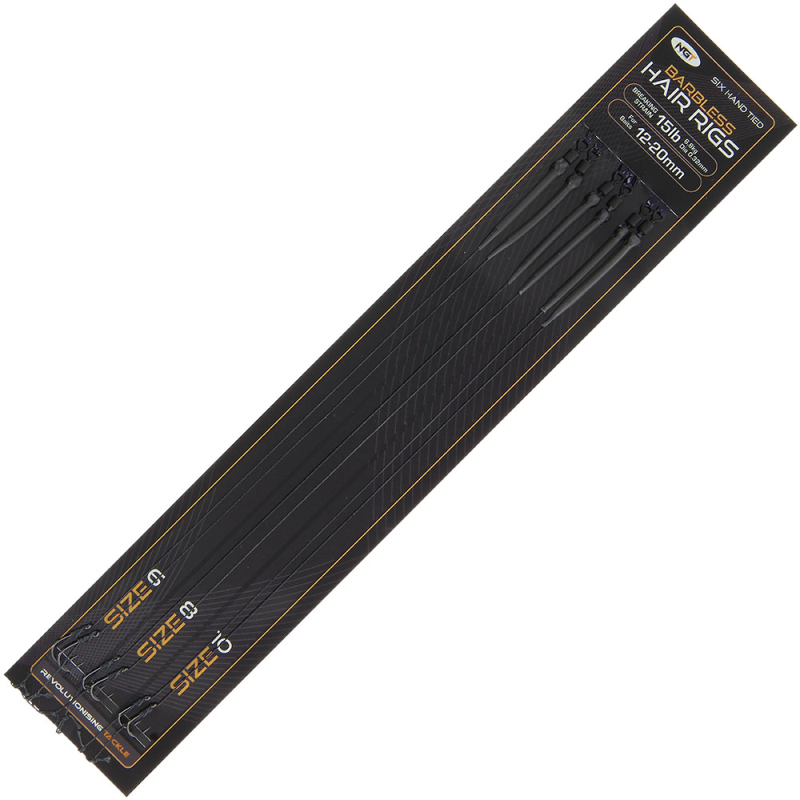 30 X NGT Barbless Hair Rigs Carp fishing Rigs Tackle to 15lb Braid ...