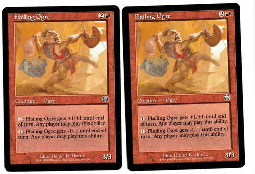 2x Magic the Gathering MTG Cards: Flailing Ogre Mercadian Masques 188/ ...