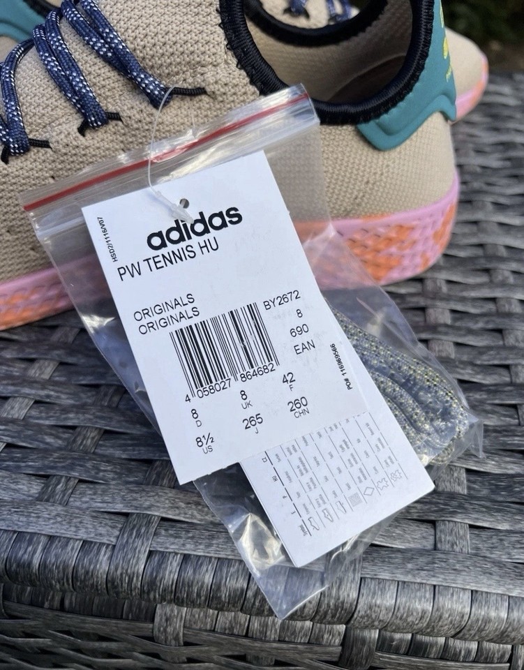 Adidas Pharrell Williams Tennis Hu Men’s Trainers Size 8 Brand New With ...