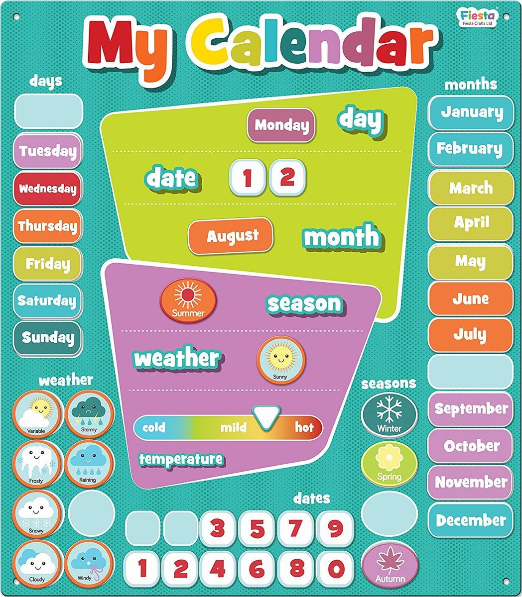 My First Calendar Magnetic Chart