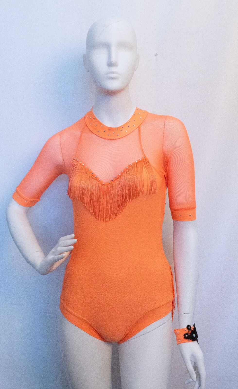 Custom Dance Competition Costume Size AS Orange Open … - Gem