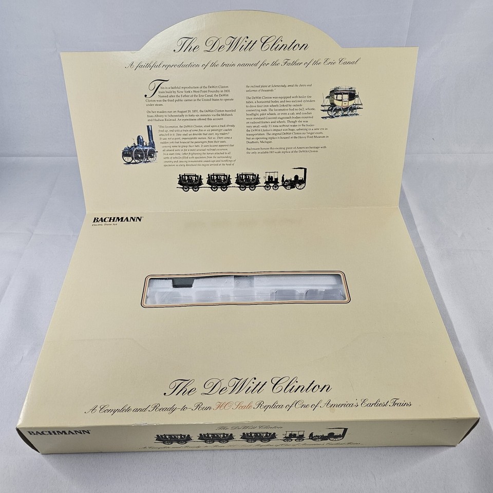 Bachmann Trains The DeWitt Clinton Electric HO Train Set #00641 New ...
