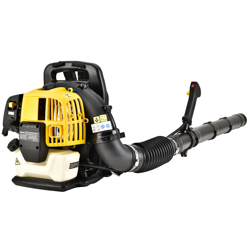 4-Stroke 75.6CC Gas Powered Backpack Leaf Blower Garden Yard Snow Grass ...