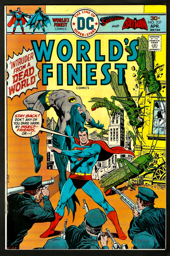 Worlds Finest 237 Dc Comics 1976 Superman Batman Intruder From A Dead ...