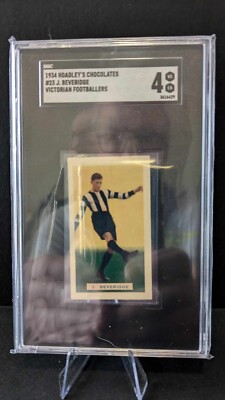 1934 Hoadley's Chocolates Victorian Footballers #23 J. Beveridge Graded ...