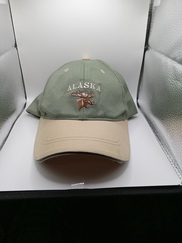 Embroidered Alaska with Moose Baseball Style CAP/Hat Strapback Pre ...
