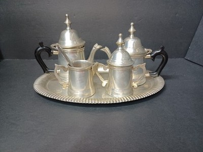 Vintage Int. Silver Co. Silverplate 7-Pc Tea Set with 10" Tray Made in ...