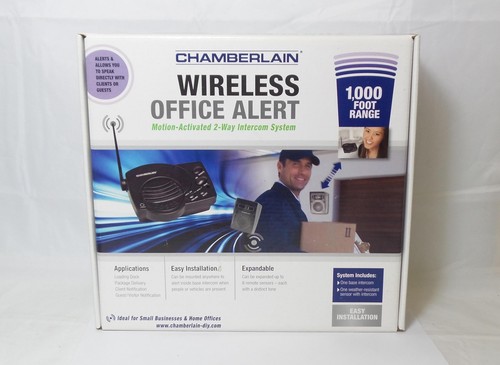 Chamberlain CWV1000 Wireless Motion-Activated 2-Way Intercom Office ...