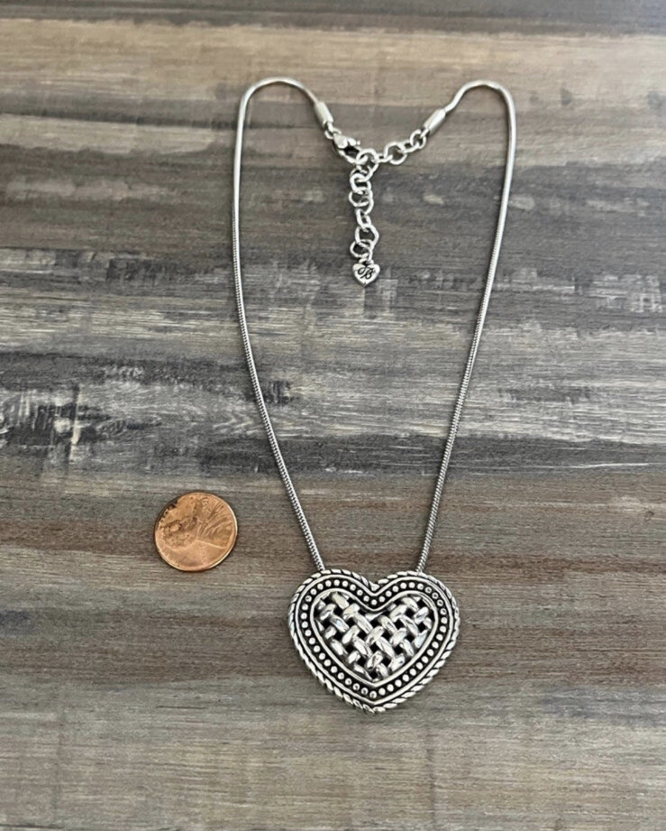 Brighton Lattice Love Heart Necklace | eBay