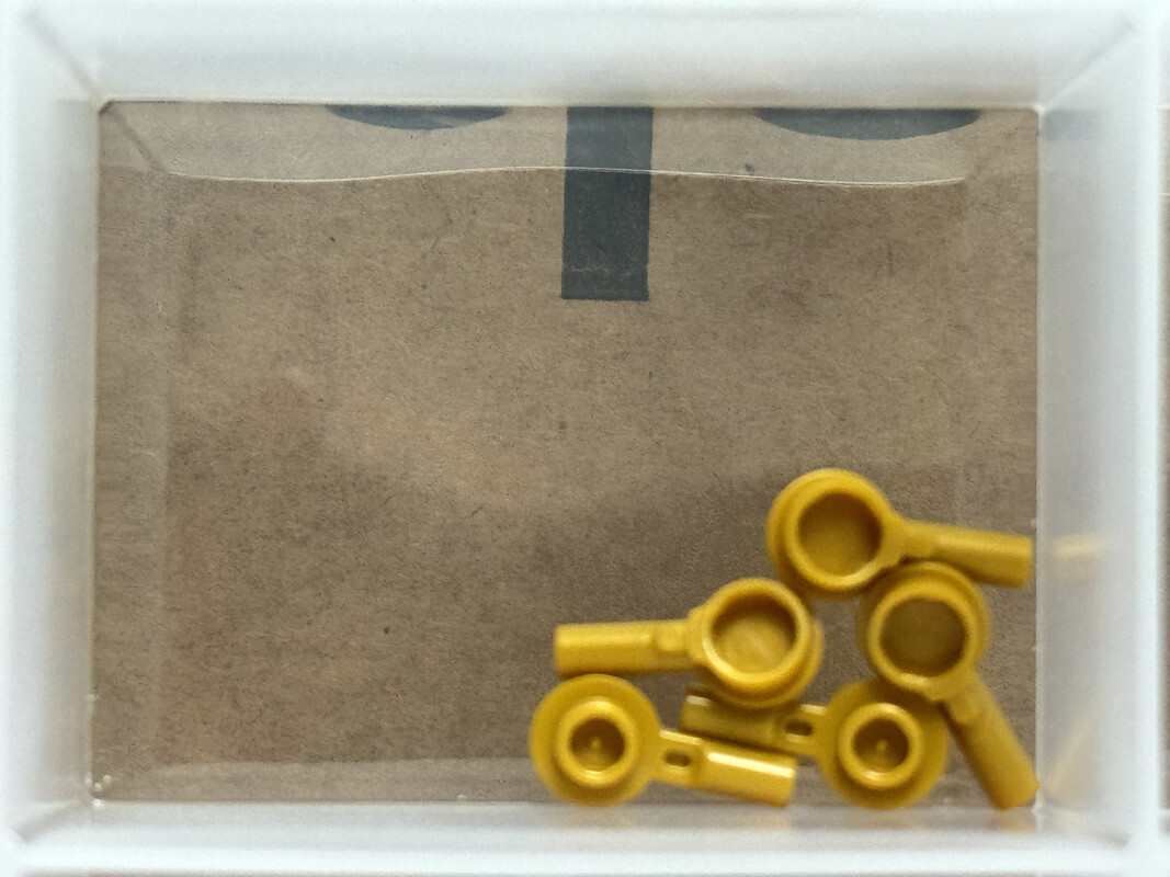 LEGO Parts - Pearl Gold Bar 1L with 1 x 1 Round Plate - No 32828 - QTY ...