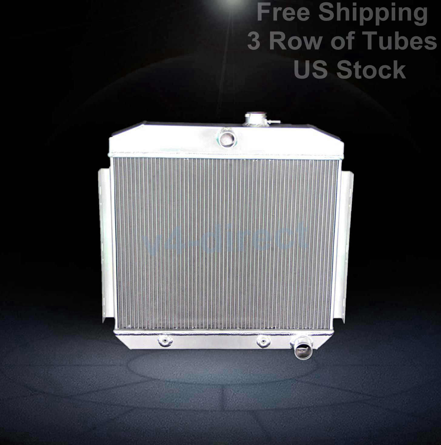 3Row Aluminum Radiator 5056 Fit 1955 56 57Chevy Bel Air for 6 Cylinder ...