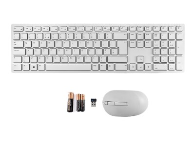 DELL KM5221W Pro Wireless Keyboard & MS3121W Mouse WHITE Set Kit UK ...