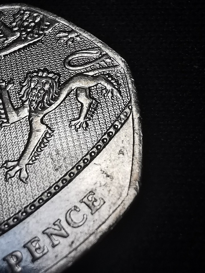 2019 Royal Shield Of Arms 50p Coin. With Minor Defect Details | eBay UK