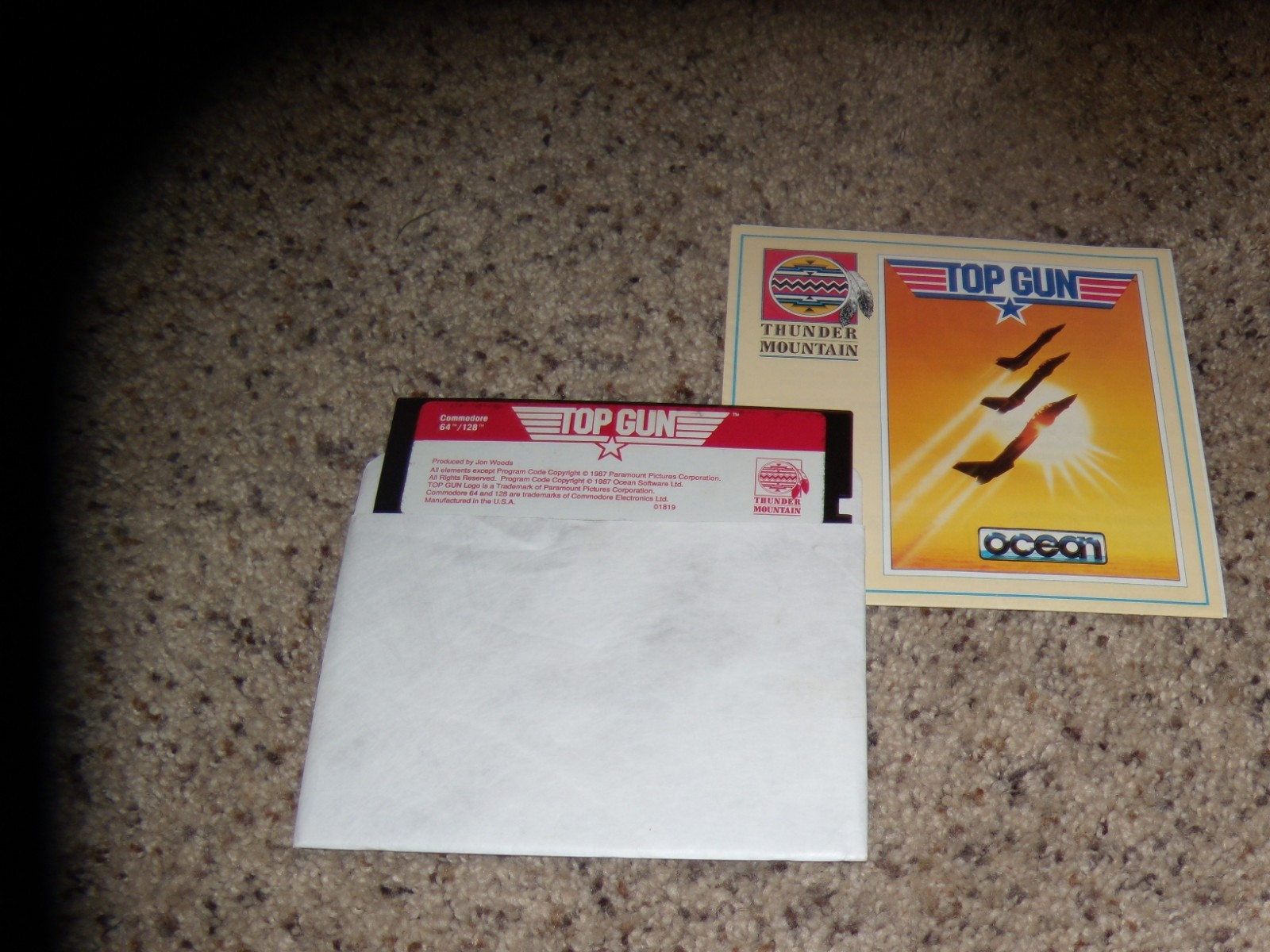 Top Gun Commodore 64/28 Game with pictured insert | eBay