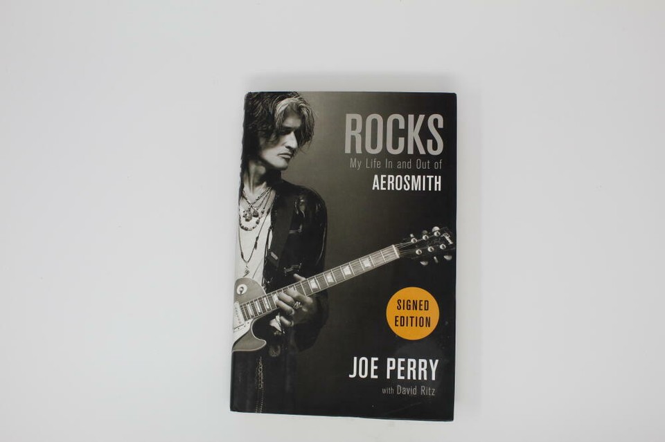 JOE PERRY SIGNED AUTOGRAPH ROCKS BOOK - AEROSMITH, GET A GRIP, TOYS IN ...
