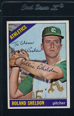 1966 Topps #18 Roland Sheldon A's Signed Auto *46880 | eBay