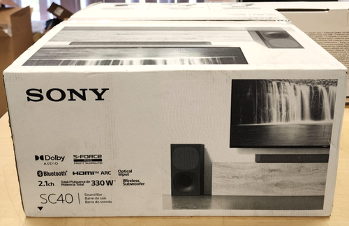 Sony HT-SC40 2.1ch Soundbar with Wireless Subwoofer - Black NEW OPEN ...