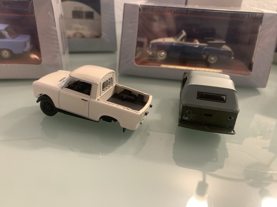 Atlas 1:43 DDR Modelle Trabant 601, Wartburg 311, Sachsenring, W50 ...