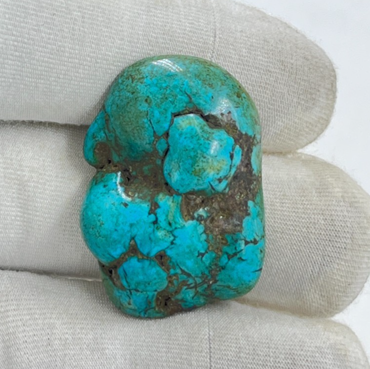 Raw Turquoise Cabochon 31 Ct, Unique Rough Turquoise Gemstone For ...