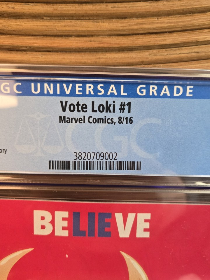 VOTE LOKI #1 CGC 9.8 - WHITE PAGES * HIGHEST GRADED COPY !! * DISNEY ...