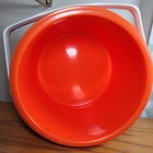 VTG Deluxe ORANGE 4 Quart Insulated Ice Bucket Bee Plastics USA BL536 w ...