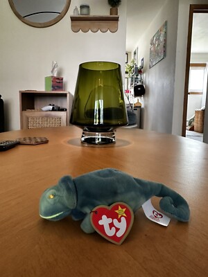 *New Rare Special Edition* Iggy The Iguana Mini Ty Beanie Baby ️🧡💛💚💙💜 ...