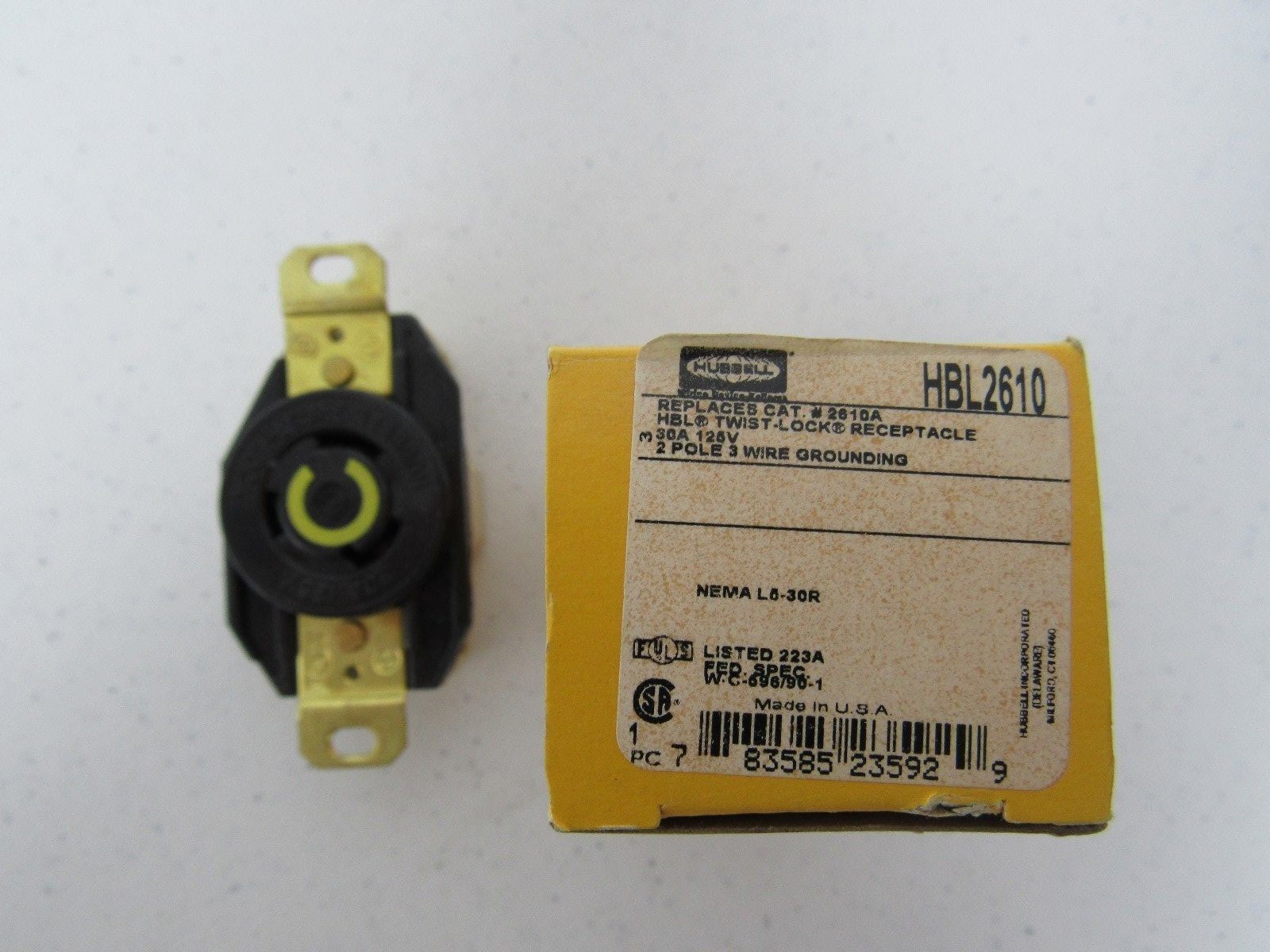 HUBBELL HBL2610 TWIST-LOCK RECEPTACLE | eBay