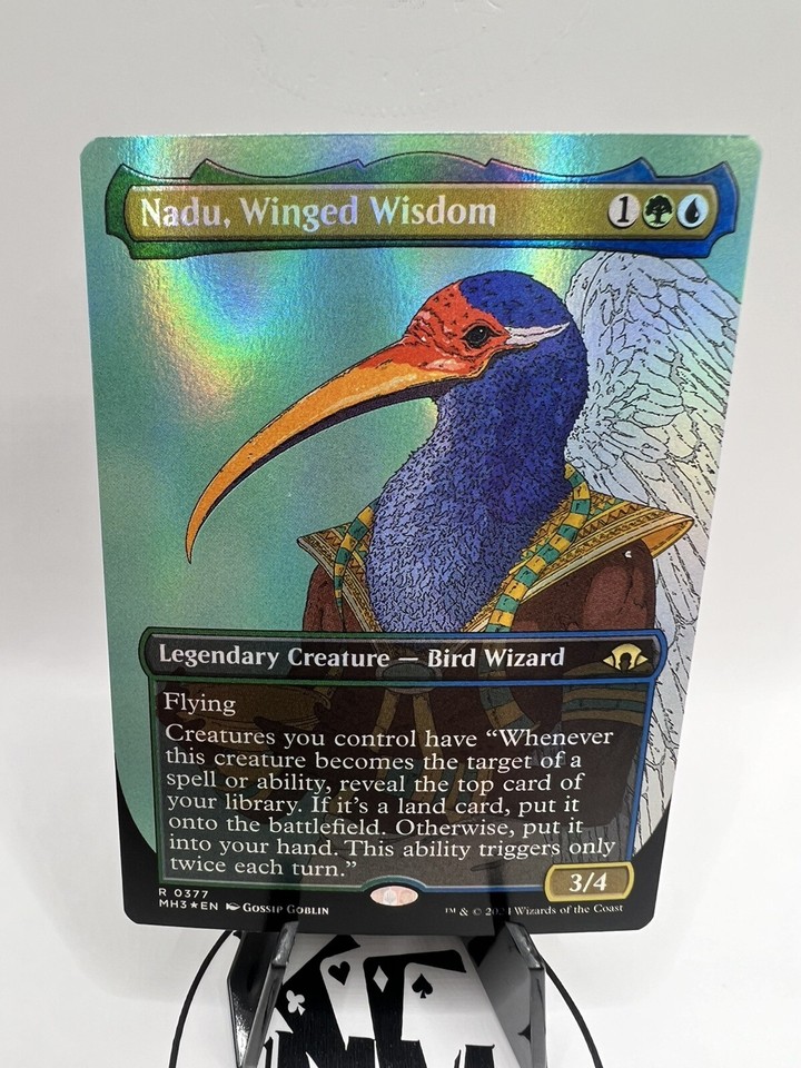 Nadu, Winged Wisdom Mtg [Modern Horizons 3] NM Foil Borderless | eBay