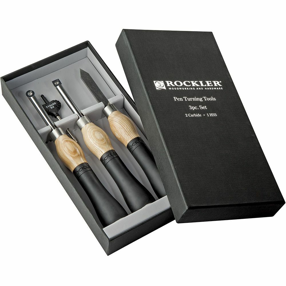 NEW! Rockler 3-Piece Carbide Pen Turning Tools Set Pen-Turning ...