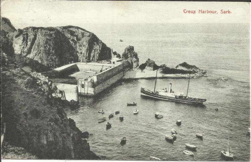 Great Britain SG#351-DAMAGED(single frank) SARK(ISLAND-GUERNSEY)SP/20/ ...