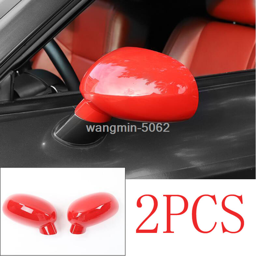 2PCS For Dodge Challenger 2009-2020 Red Side Door Rear View Mirrors ...
