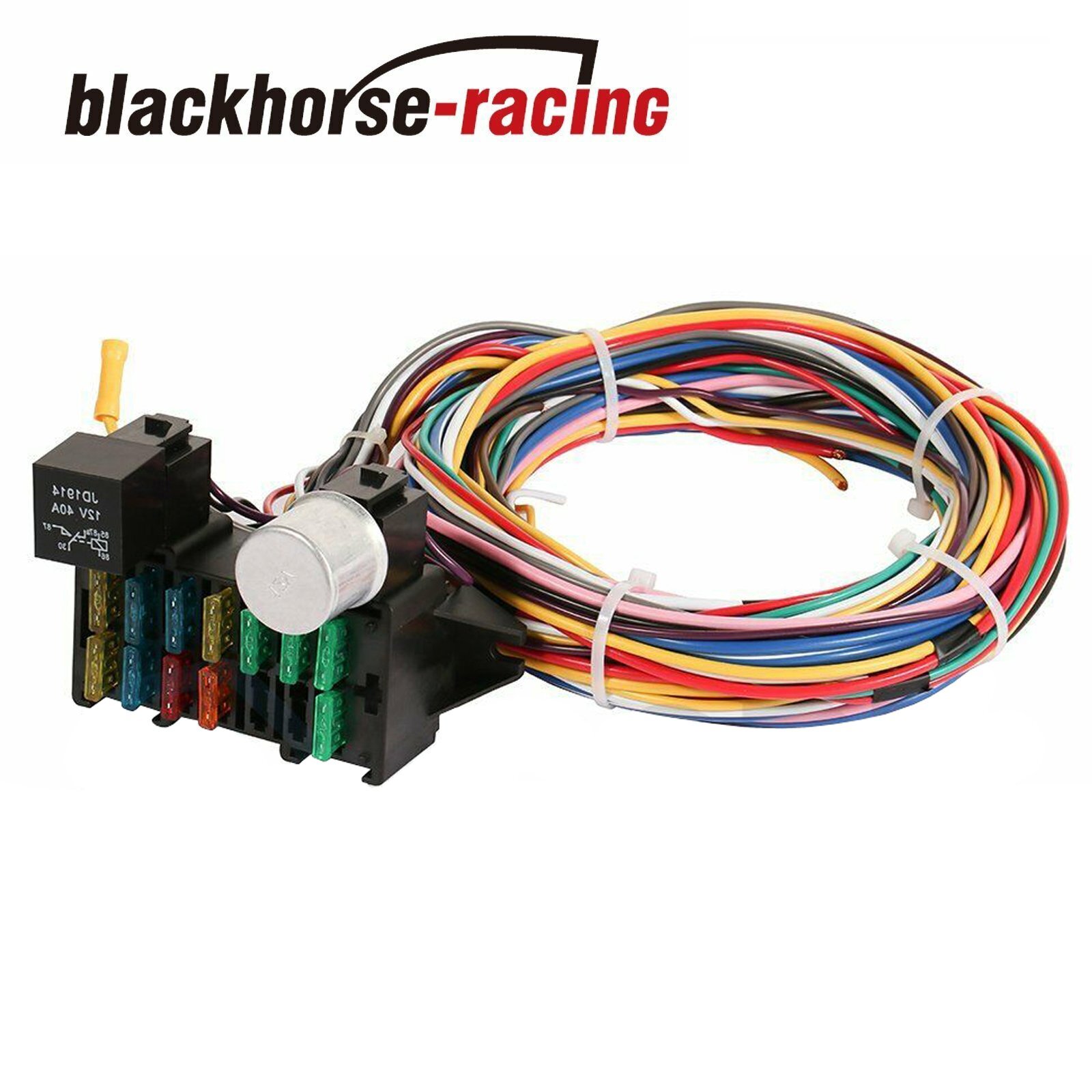 New 12 Circuit Universal Wiring Harness Muscle Car Hot Rod Street Rod ...