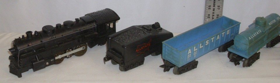 ALLSTATE MARX #9615 STEAM TYPE ELECTRIC 6 PIECE DELUXE TRAIN SET BOXED ...