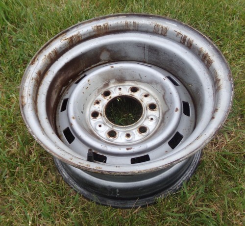 1 Vintage Genuine OEM GMC Chevy k10 Truck 4x4 Rally 15x8 Steel Wheel 6 ...
