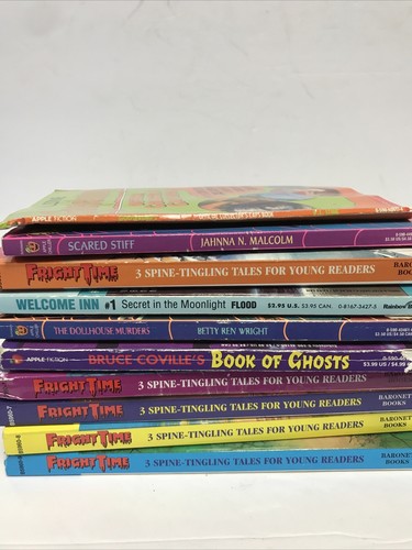 Fright Time Series Lot of 10 Vintage Chapter Books, And Other ...