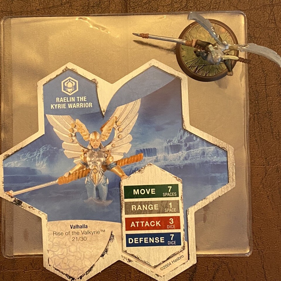 Raelin the Kyrie Warrior - Heroscape Rise of the Valkyrie w/ArmyCard ...
