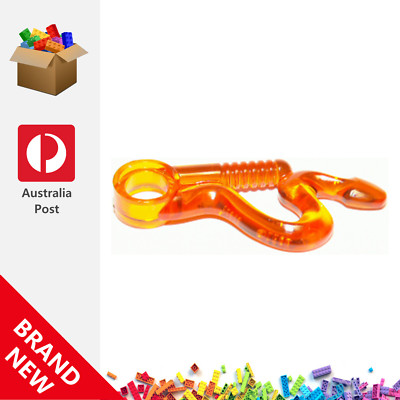 Genuine LEGO™ Transparent Orange Minifigure Weapon Whip Bent 98348 ...