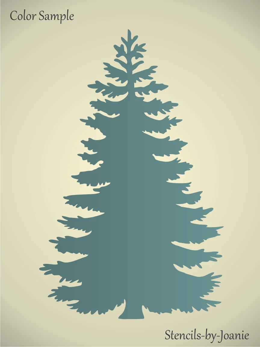 Tall Pine Tree Vector