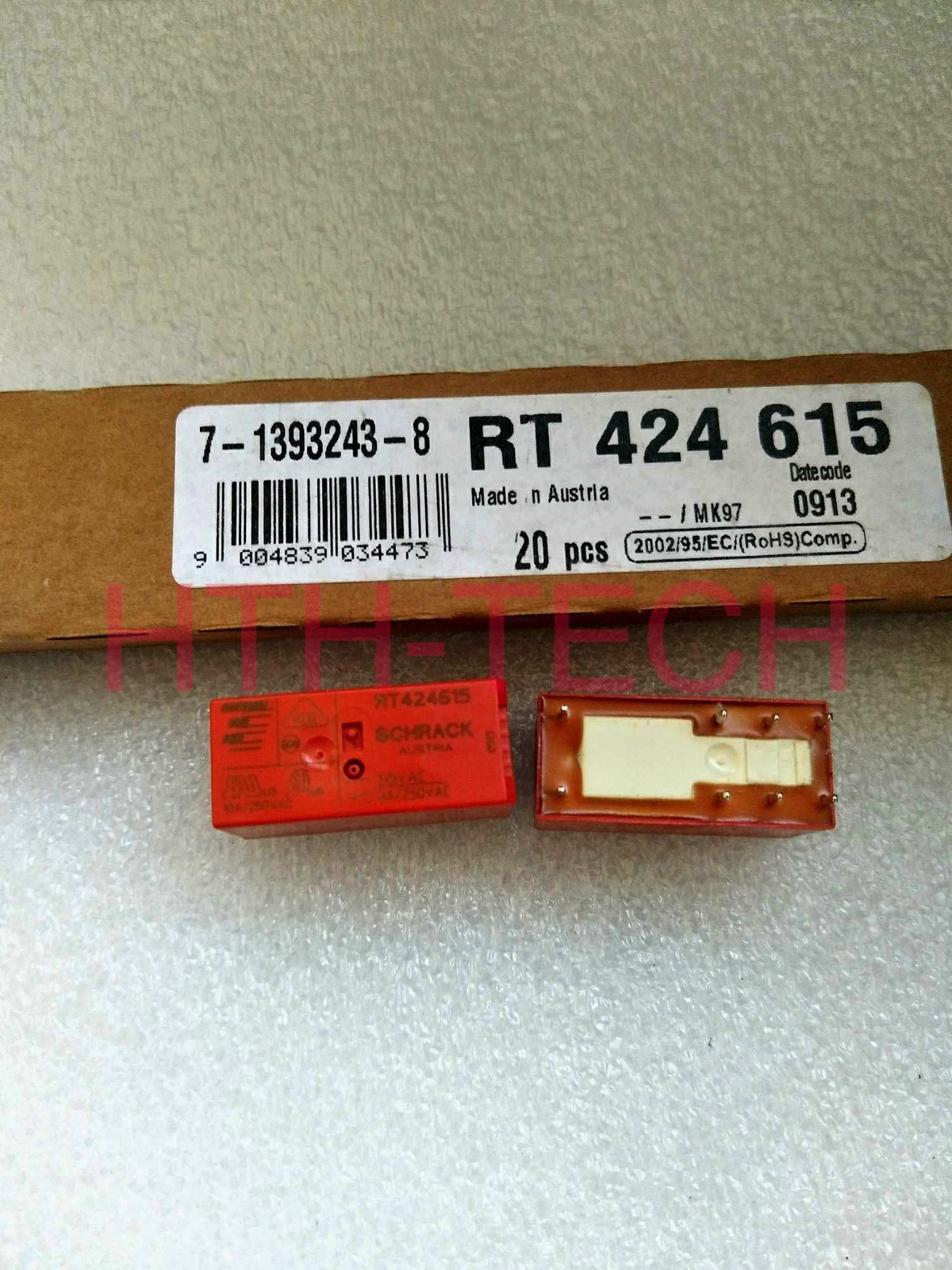 RT424005 RT424012 RT424024 RT424615 RT424024F Power Relay 8A 250VAC x ...