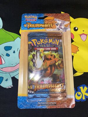 Pokemon HS TRIUMPHANT Booster Blister Pack 2010 Electivire Art Brand ...