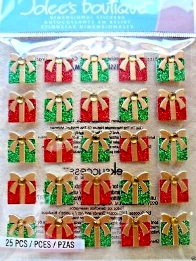 Christmas Presents Gifs Wrapped Box Red Green Jolee's Boutique Glitter ...