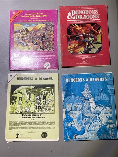 Lot of 12 Vintage 80's Advanced D&D, Basic Dungeons & Dragons books and ...
