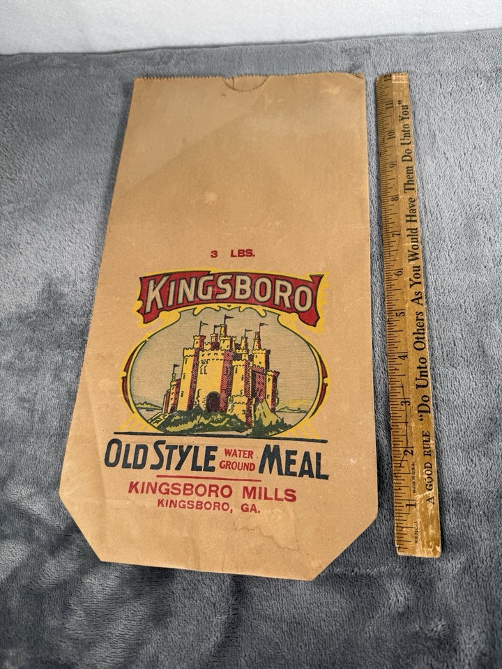 Kingsboro Mills Georgia Oldstyle Water Ground Meal Bag Harris County ...