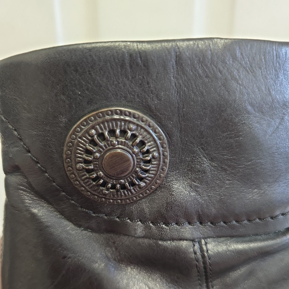 Gabor Low Small Heel Ankle Boots In Black Leather Size UK 7/40 | eBay UK