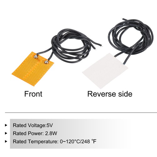 4pcs Heater Film Heating Plate 2.8W 5V Polyimide Adhesive Heat Pad ...