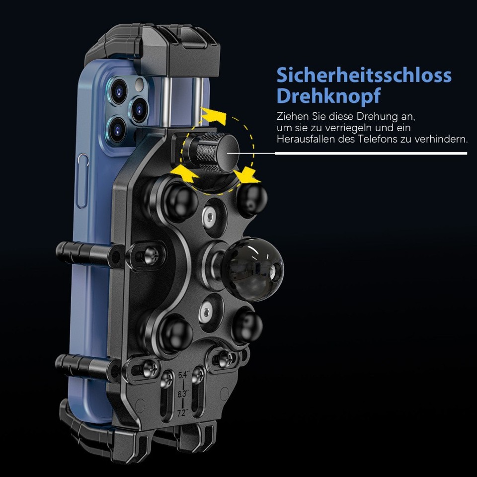 360° Motorrad Halterung Rückspiegel Handy Halter Bike Smartphone 4,7~7,2 Zoll | eBay UK