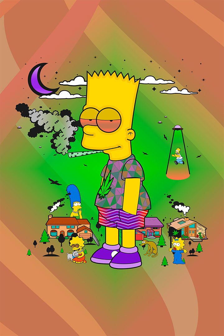 Simpsons Wallpaper In 2021 Bart Simpson Art Bart Simpson Simpsons Art
